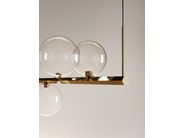 RANDOM STICK LED blown glass pendant lamp By LODES