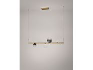 RANDOM STICK LED blown glass pendant lamp By LODES