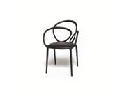 LOOP | Chair with integrated cushion By Qeeboo design FRONT