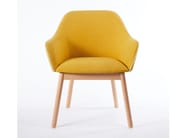 LORD Fabric chair with armrests and beech legs By grado design | design ...