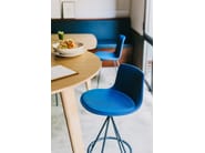 LOTTUS SPIN | Trestle-based stool By ENEA design Lievore Altherr Molina