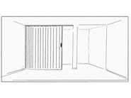 Lateral opening door Textile door By Dooor