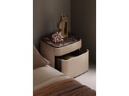 LULLABY Rounded wooden bedside table with drawers By Lema | design ...