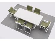 MAKEMAKE Aluminium garden chair with armrests By Terraforma | design ...