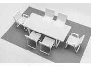 MAKEMAKE Aluminium garden chair with armrests By Terraforma | design ...