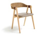 MATHILDA Stackable wooden chair with armrests By Moroso | design ...