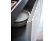 Melamine Linear fitted kitchen without handles MAXIMA 2.2 - COMPOSITION ...