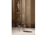 ACHILLE | Chair with armrests Upholstered fabric chair with armrests By ...