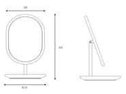 MICHELLE | Countertop mirror By SP01 design Tim Rundle