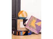 Velvet upholstery fabric with graphic pattern MILANO - ARCHITETTURA ...