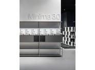 Open aluminium bookcase MINIMA 3.0 SYSTEM By MDF Italia design Metrica