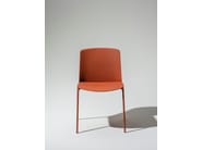 MIXU Polypropylene and plywood stackable chair By Arper | design Gensler