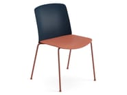 MIXU Polypropylene and plywood stackable chair By Arper | design Gensler