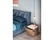 Upholstered fabric storage bed MODO Night Collection By Novamobili