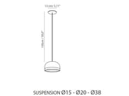 MOLLY | Luminária pendente LED By Tooy design Corrado Dotti