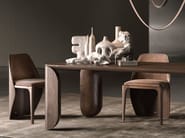 QUARTAM Rectangular solid wood dining table By Mozea