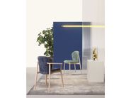 NATURAL FINN Upholstered fabric chair with armrests By SCAB DESIGN