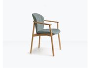 NATURAL FINN Upholstered fabric chair with armrests By SCAB DESIGN