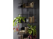 Wall-mounted copper bookcase NAVIGLI By Gallotti&Radice design Massimo ...
