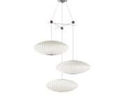 Lamp fixture NELSON TRIPLE BUBBLE By Herman Miller design George Nelson