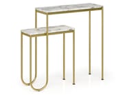 Marble console table NESTED By Cider Edition design Julien Vidame