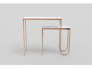 Marble console table NESTED By Cider Edition design Julien Vidame