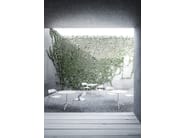 NETT T | Square table Square drop-leaf aluminium dining table By ...