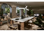 Table rectangulaire en marbre NEVADA By BAXTER design Paola Navone