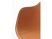 NEW LADY CALYX - 07D Swivel upholstered leather chair with armrests By ...