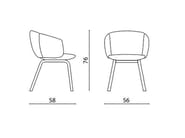 NOT MINI | Fabric chair Not Collection By True Design design E-ggs