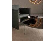 NOTO Fabric easy chair with castors By COR | design Pauline Deltour