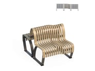 NOVA C DOUBLE BACK ELEVATION Modular wooden bench seating with back By ...