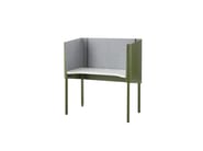 OE1 NOOK Office desk with sound absorbing screens By Herman Miller ...