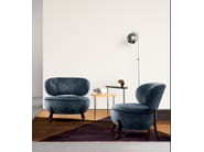 Tufted velvet easy chair OLEANDRA By Bodema design Giuseppe Manzoni