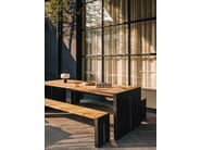 PANCO OUTDOOR Rectangular garden table By Lapalma | design Romano Marcato