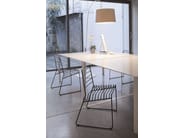 Stackable steel chair PARK By B-LINE design Eva Paster, Michael Geldmacher