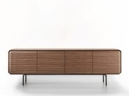 Wooden sideboard with doors PEBBLE By Porada design Niccolò Devetag