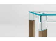 PERSEO Rectangular wood and glass dining table By Tonelli Design | design Paolo Grasselli
