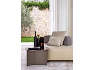 PIERRE Round metal coffee table By Flou