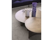 PIERRE Round metal coffee table By Flou