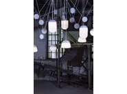 Blown glass and metal pendant lamp PLANETS By BROKIS design VRTIŠKA • ŽÁK