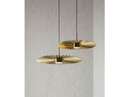 PLIE’ 284.01 LED brass pendant lamp By Il Fanale | design Paolo Dell'Elce
