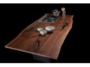 Solid wood table PLURIMA By Tabula