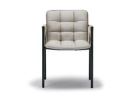 SQUAREZ Fabric and metal garden chair with armrests By Papell Design