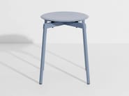 FROMME Low stackable powder coated aluminium stool By Petite Friture | design Tom Chung
