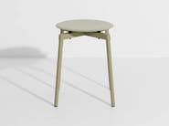 FROMME Low stackable powder coated aluminium stool By Petite Friture | design Tom Chung