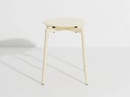 FROMME Low stackable powder coated aluminium stool By Petite Friture | design Tom Chung