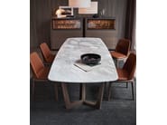 CONCORDE Rectangular marble table By Poliform | design Emmanuel Gallina