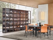 WALL SYSTEM Sectional wooden bookcase By Poliform | design CR&S POLIFORM