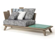 RAFAEL Daybed in teak con tavolino By Ethimo | design Paola Navone
